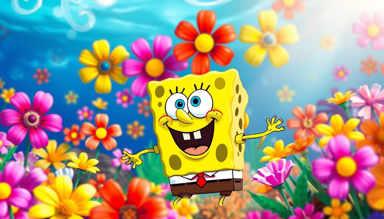 🔥 [80+] Spongebob Flower Backgrounds | WallpaperSafari