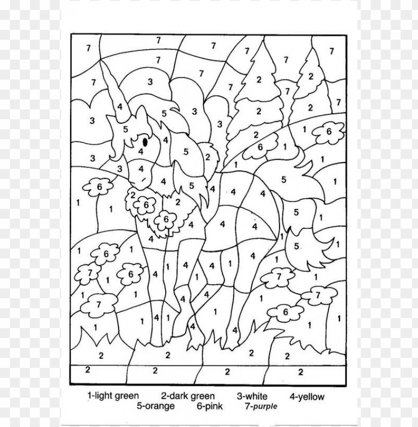 🔥 Free Download Difficult Color By Number Coloring S Png Image With by ...