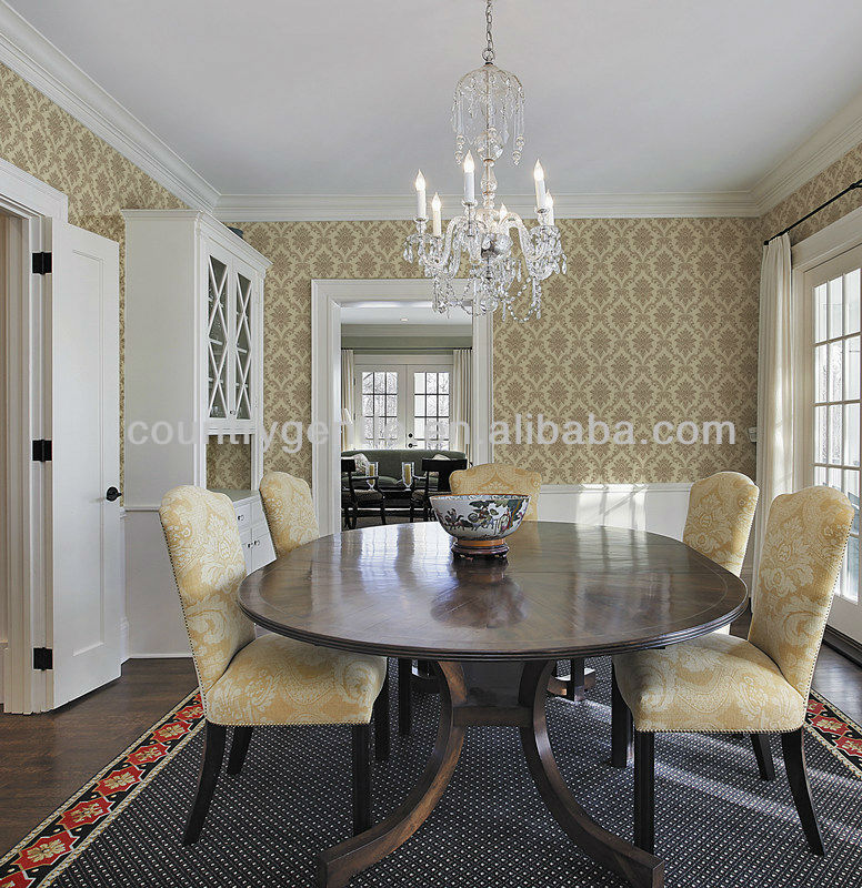 Free download Background wall Modern velvet wallpaper gold roses for ...