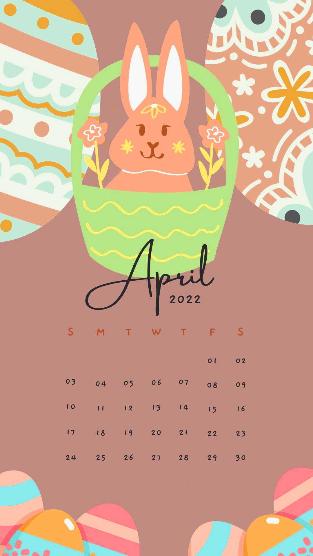 🔥 Free Download Colorful Pattern April Calendar Wallpaper by @codyl5 ...