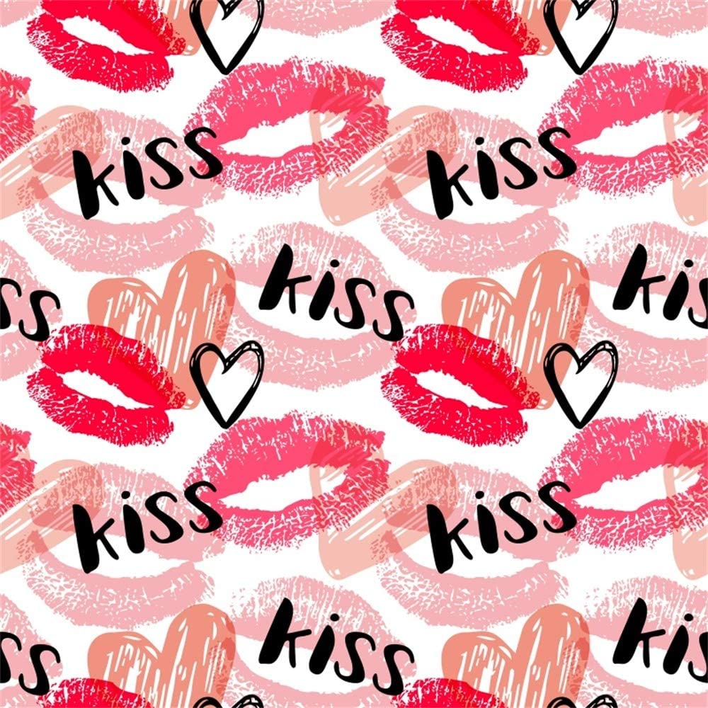 🔥 Free Download Amazon Aofoto Pink Red Lips Backdrop Kiss Prints Photo by @bjennings ...