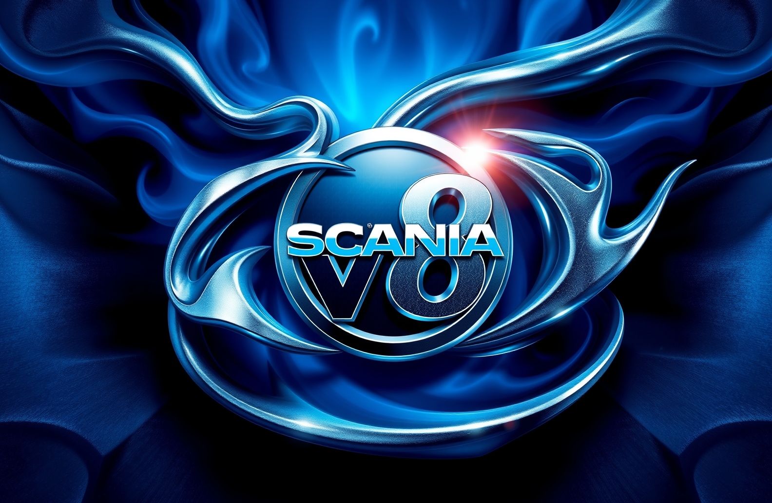Scania V8 Wallpaper Logo Augenbrauen Für Scania Xenon Scheinwerfer