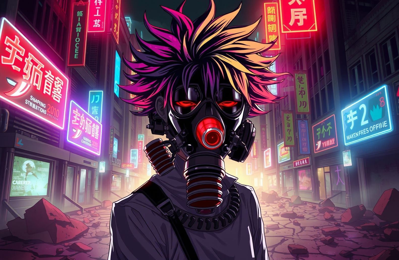 🔥 Free Download Anime Gas Mask Wallpaper by @donnak | WallpaperSafari