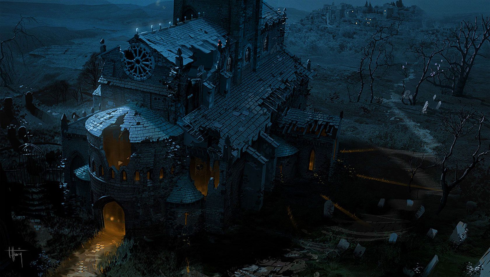 🔥 Free download Tristram Cathedral Diablo III [1680x948] for your ...