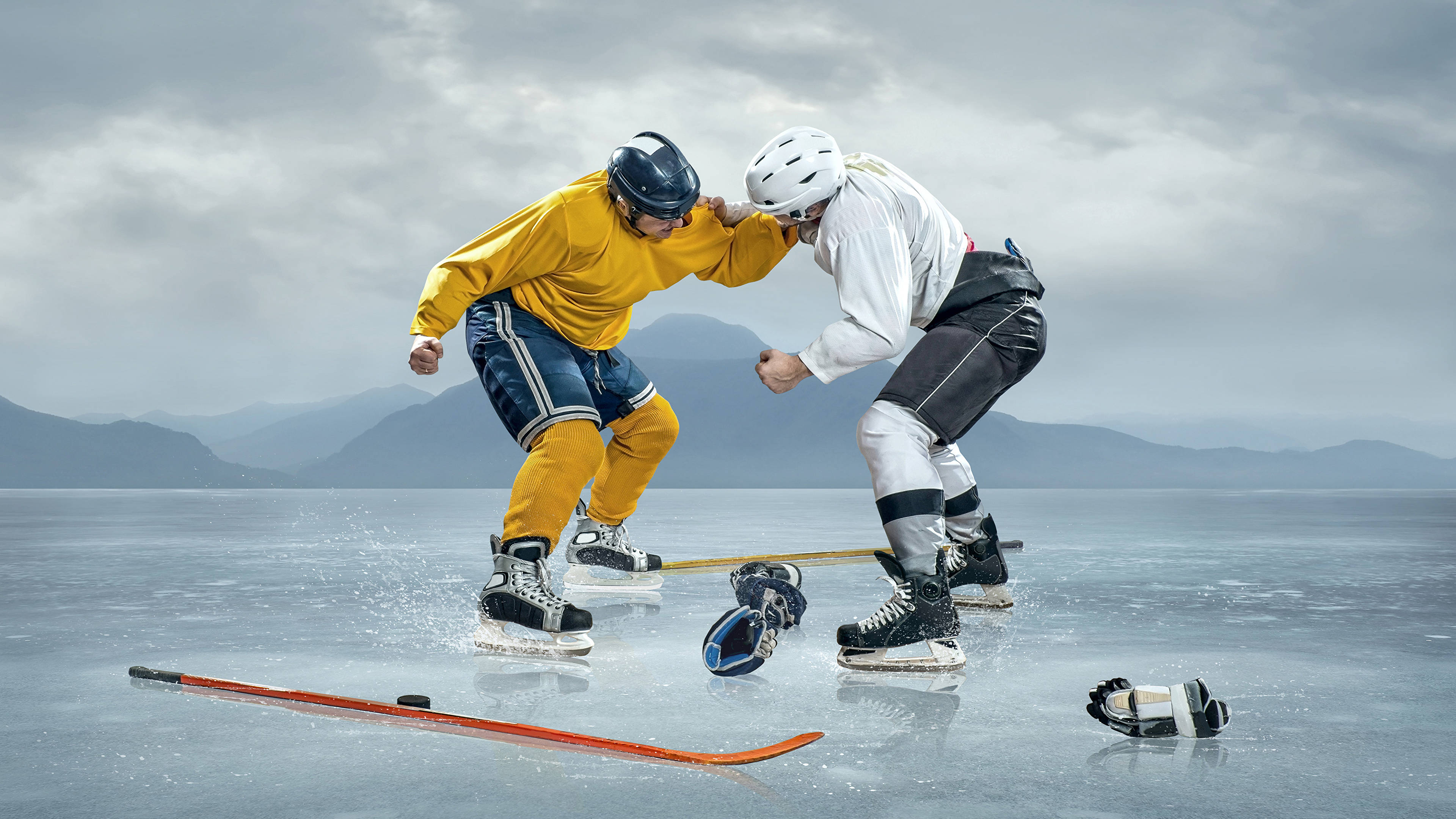 🔥 Free Download Hockey Player In Ice Skating Rink Wallpaper by ...
