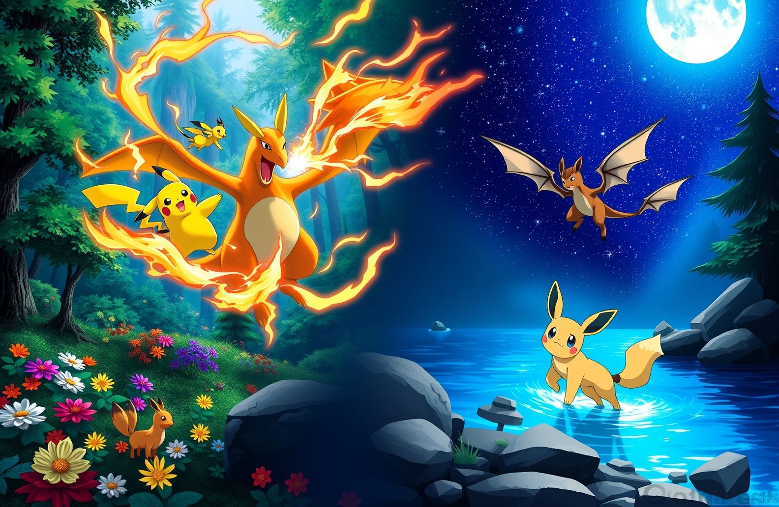 🔥 Free Download Pokemon Dual Screen Wallpaper by @ericrichardson ...