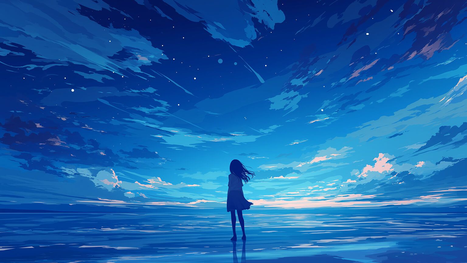 🔥 [30+] Blue Anime Wallpapers | WallpaperSafari