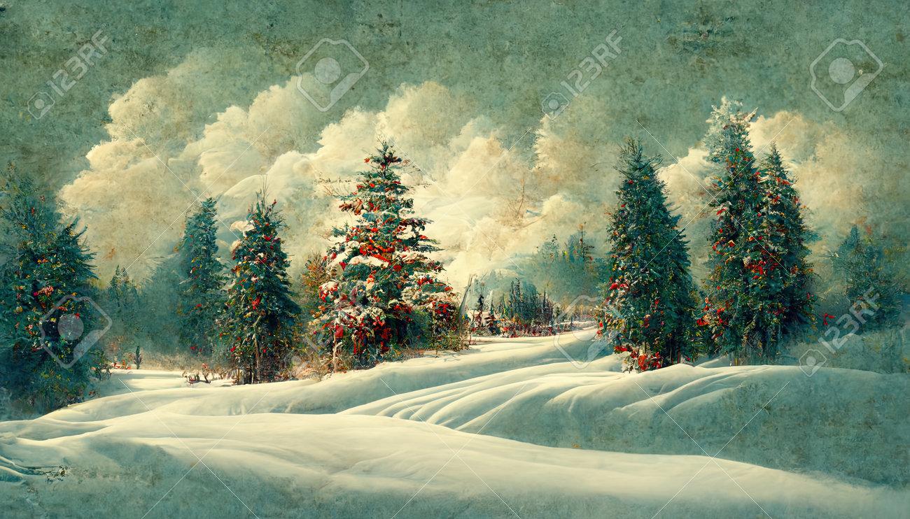 🔥 [42+] Christmas Winter Landscape Wallpapers | WallpaperSafari