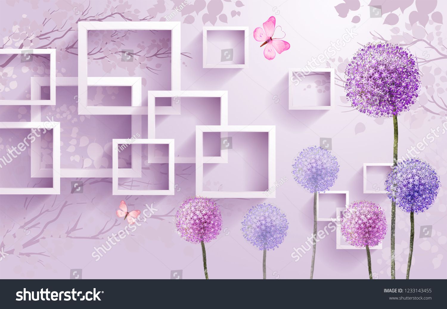🔥 Free Download 3d Illustration Mother Of Pearl Purple Background Multi ...