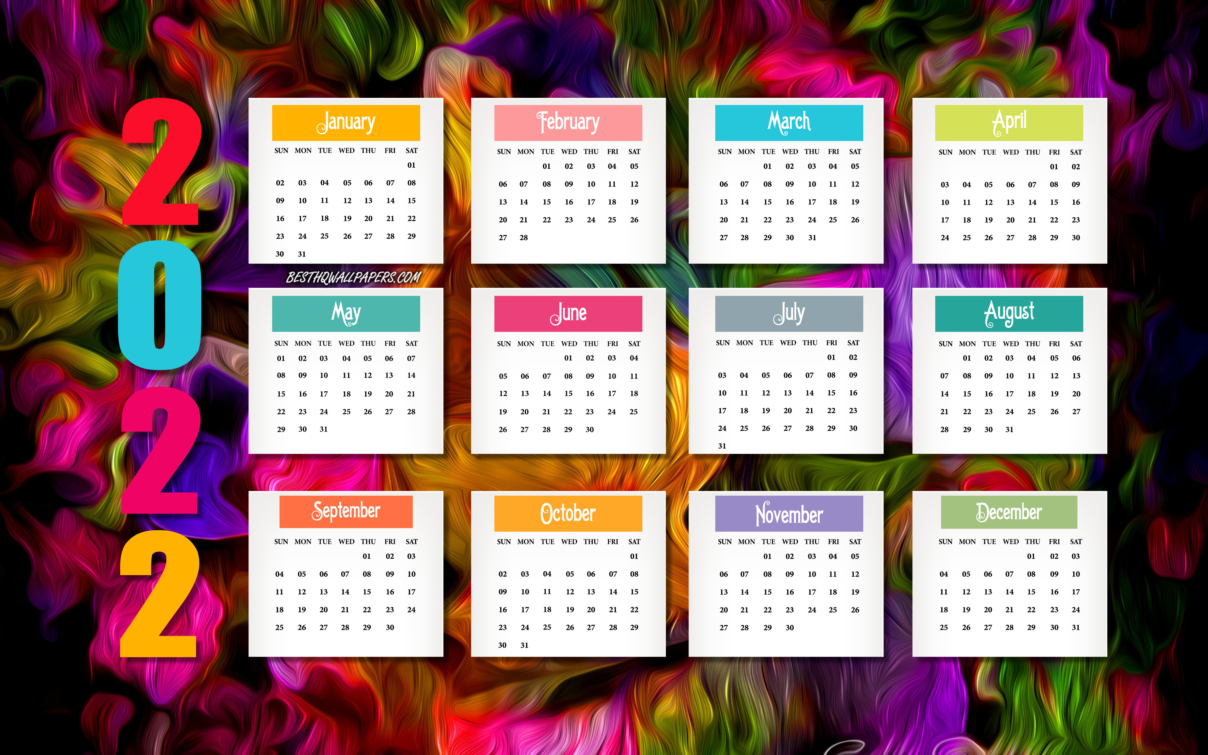 Free Desktop Calendar Wallpaper 2022