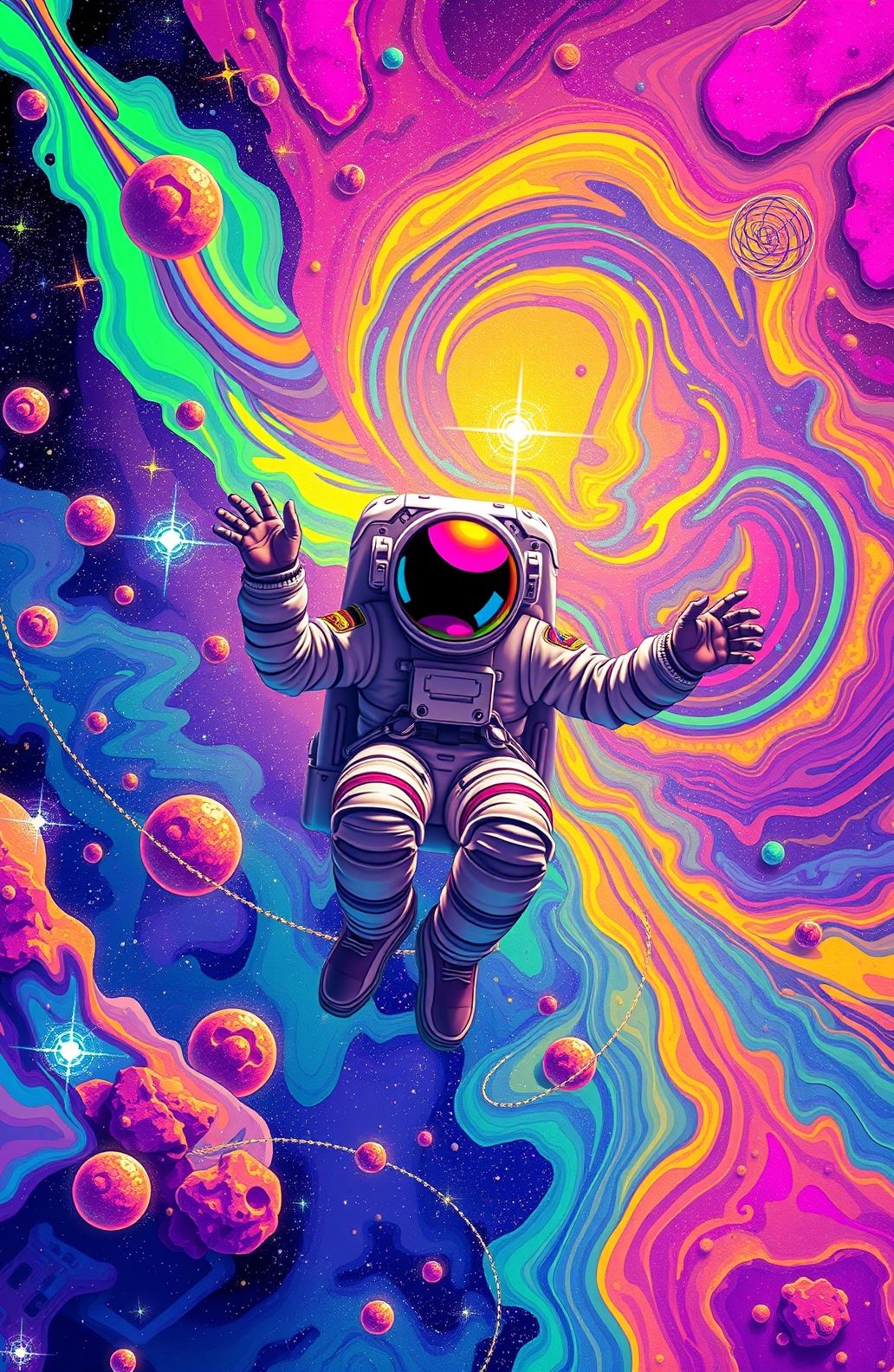 🔥 Free Download Psychedelic Astronaut Wallpaper by @lesliepeterson | WallpaperSafari