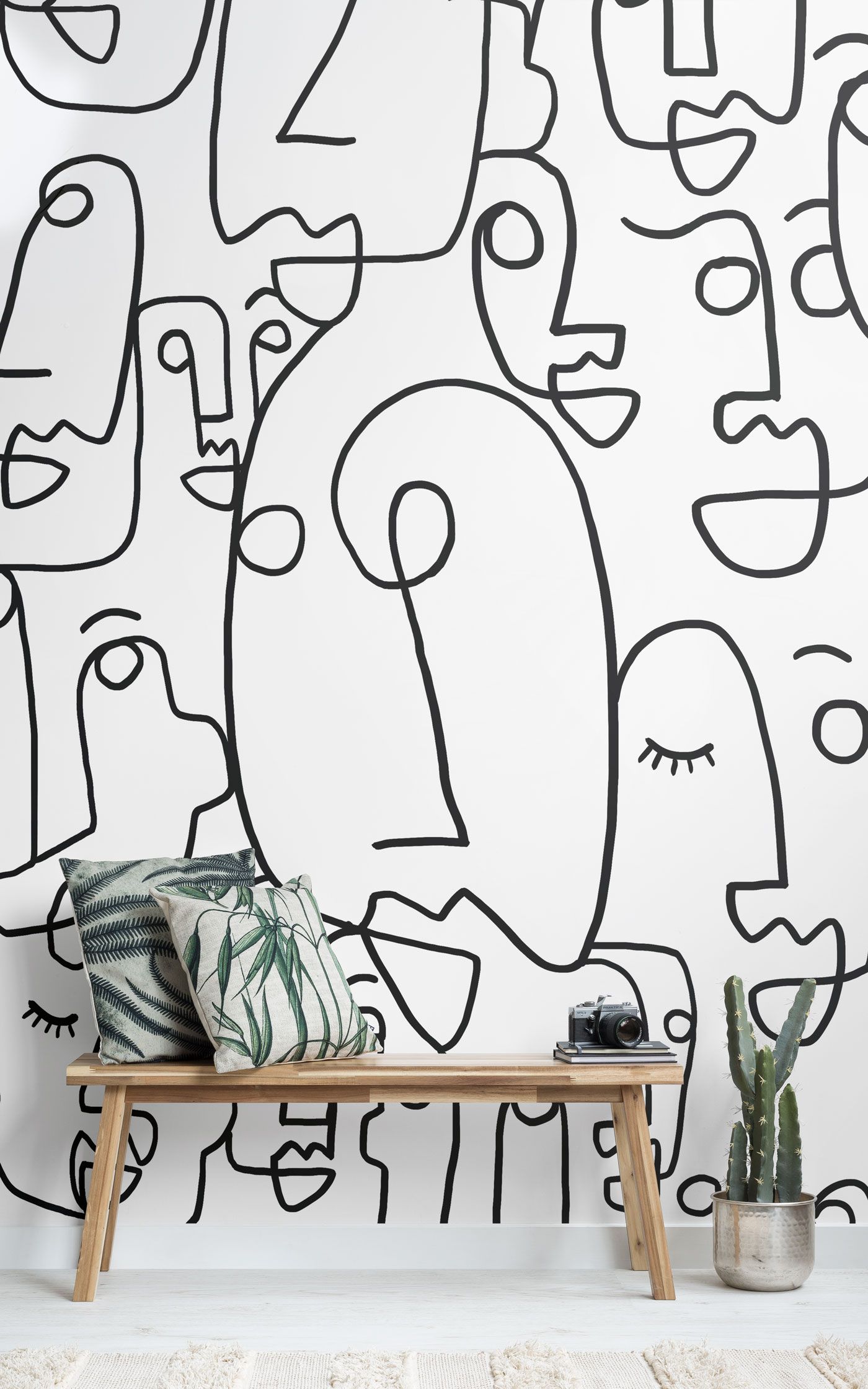 🔥 Free Download Unique Line Art Wallpaper Designs For Your Home by ...
