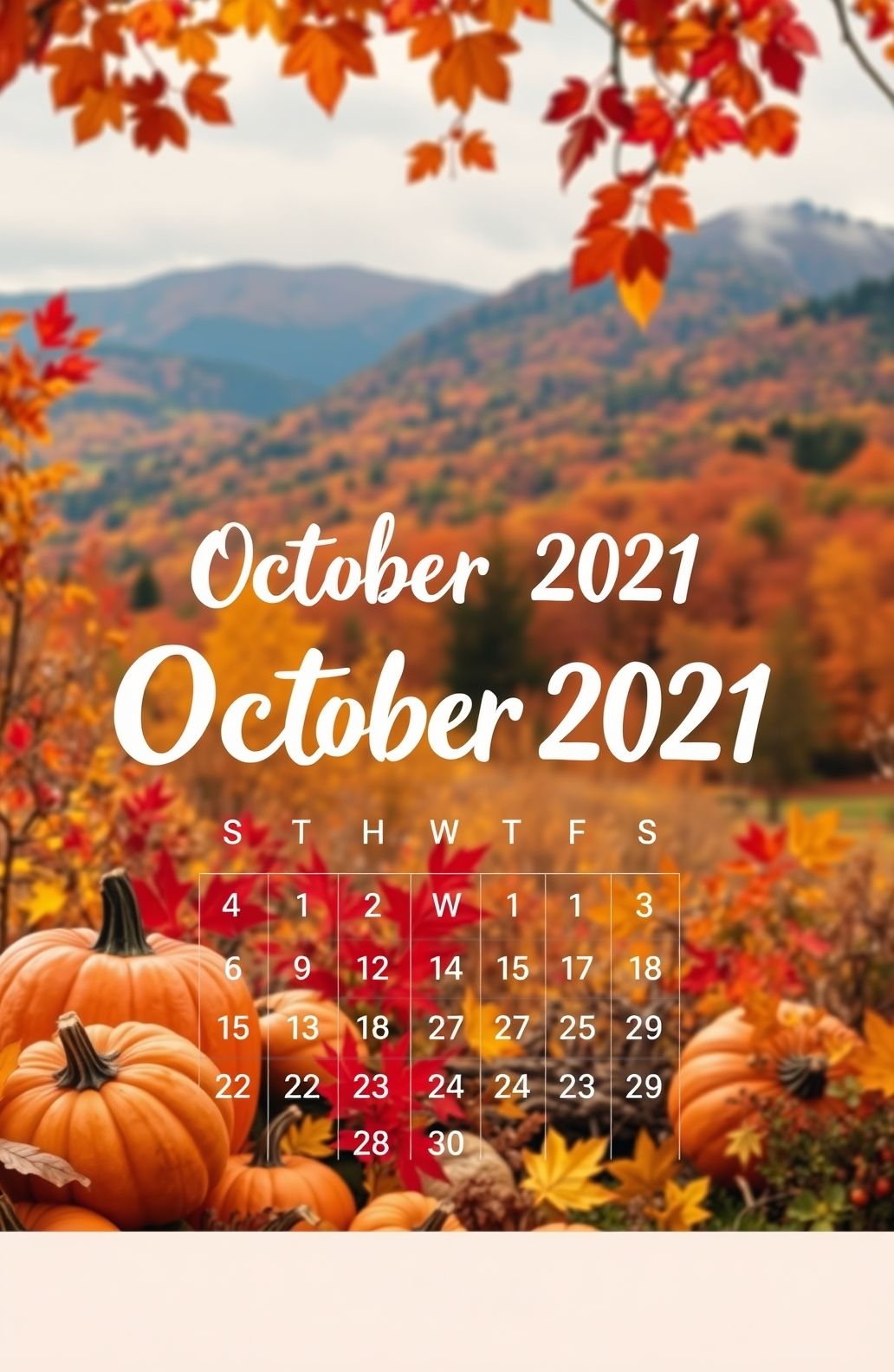 🔥 Free Download October Calendar Wallpaper by @jacquelinej32 ...