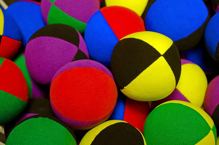 🔥 Free Download Assorted Color Ball Lot Colored Balls Fabric Stitched ...
