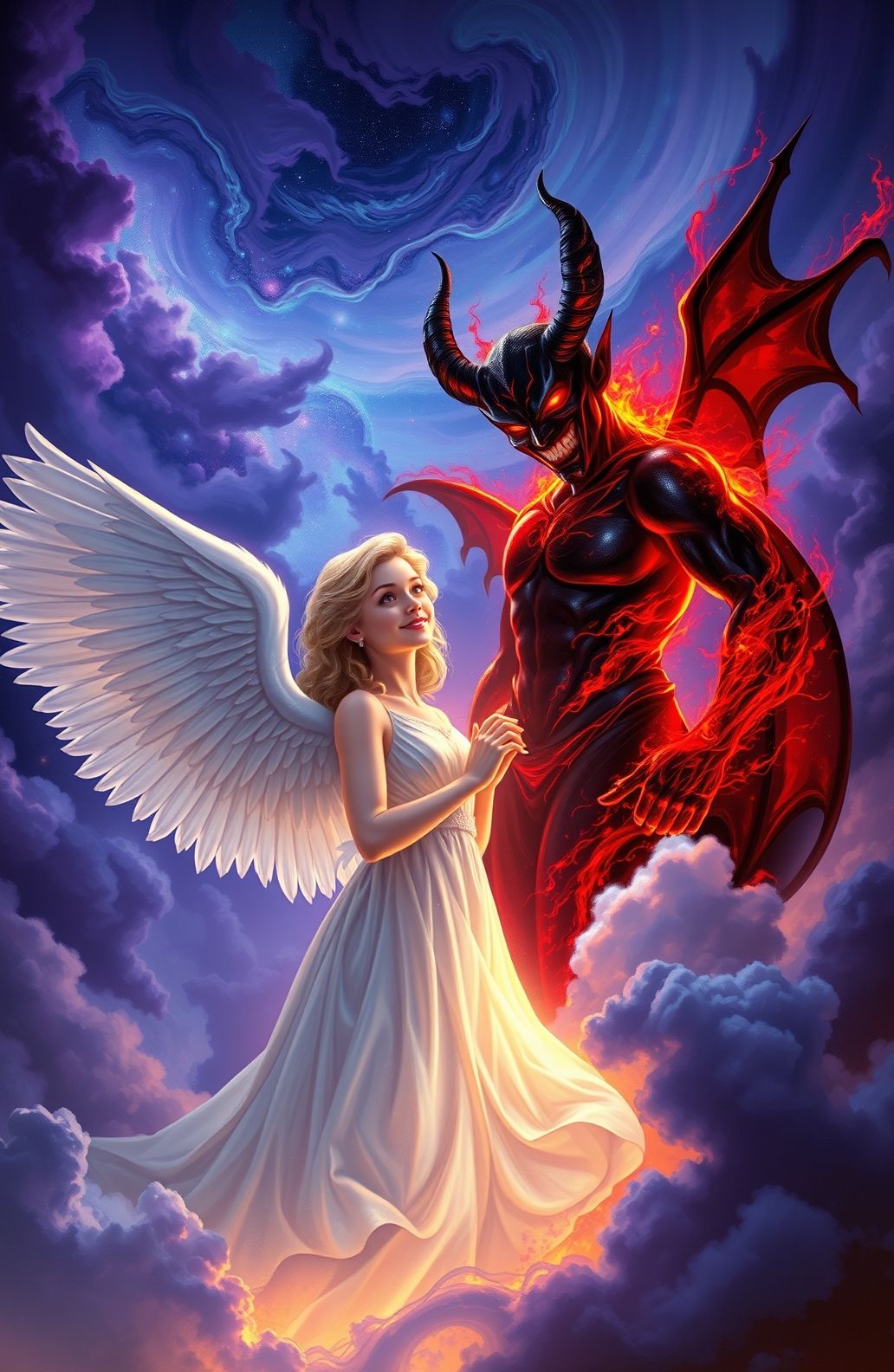 🔥 Free Download Angel And Devil Wallpaper by @michelled | WallpaperSafari