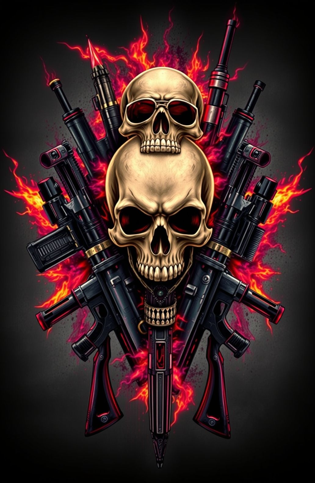🔥 Free Download Skulls And Guns Wallpaper by @meghanl73 | WallpaperSafari