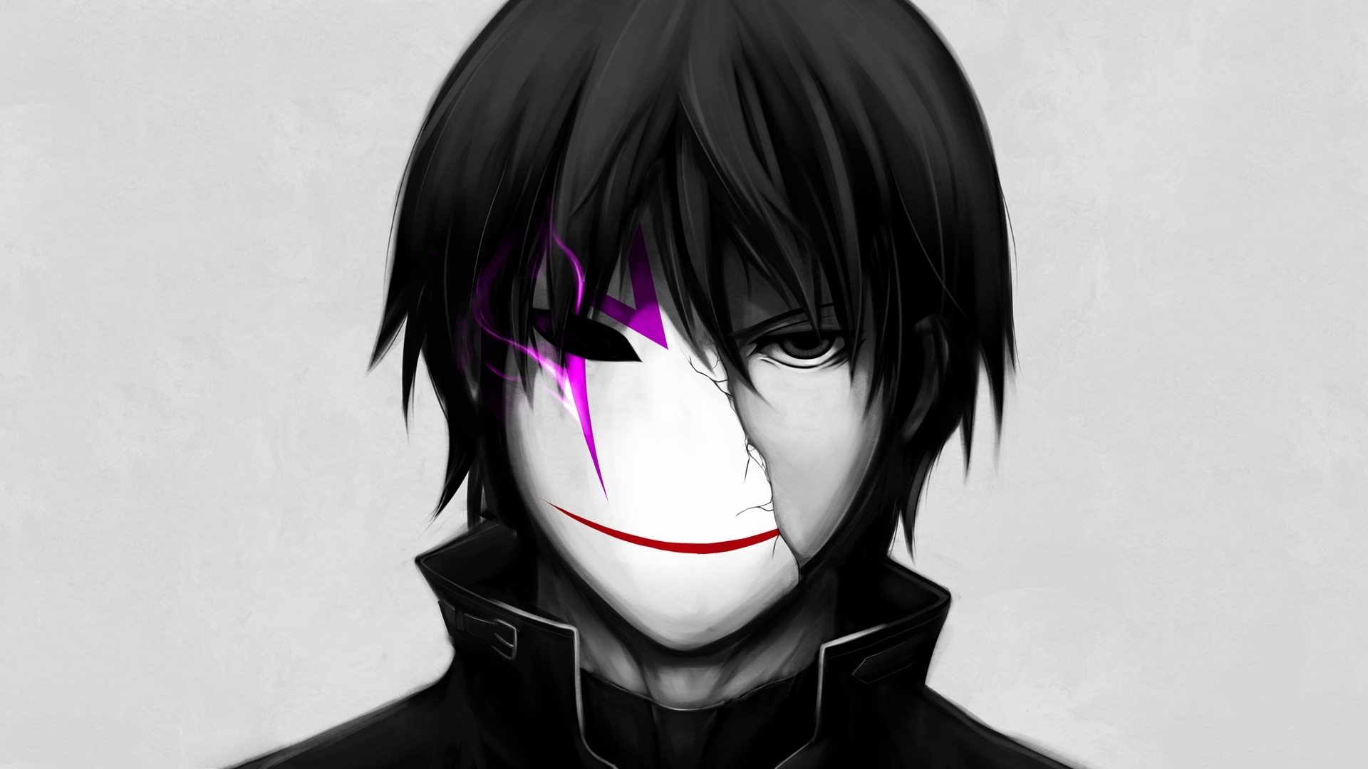 🔥 Free Download Darker Than Black Hei Mask Broken Wallpaper by ...