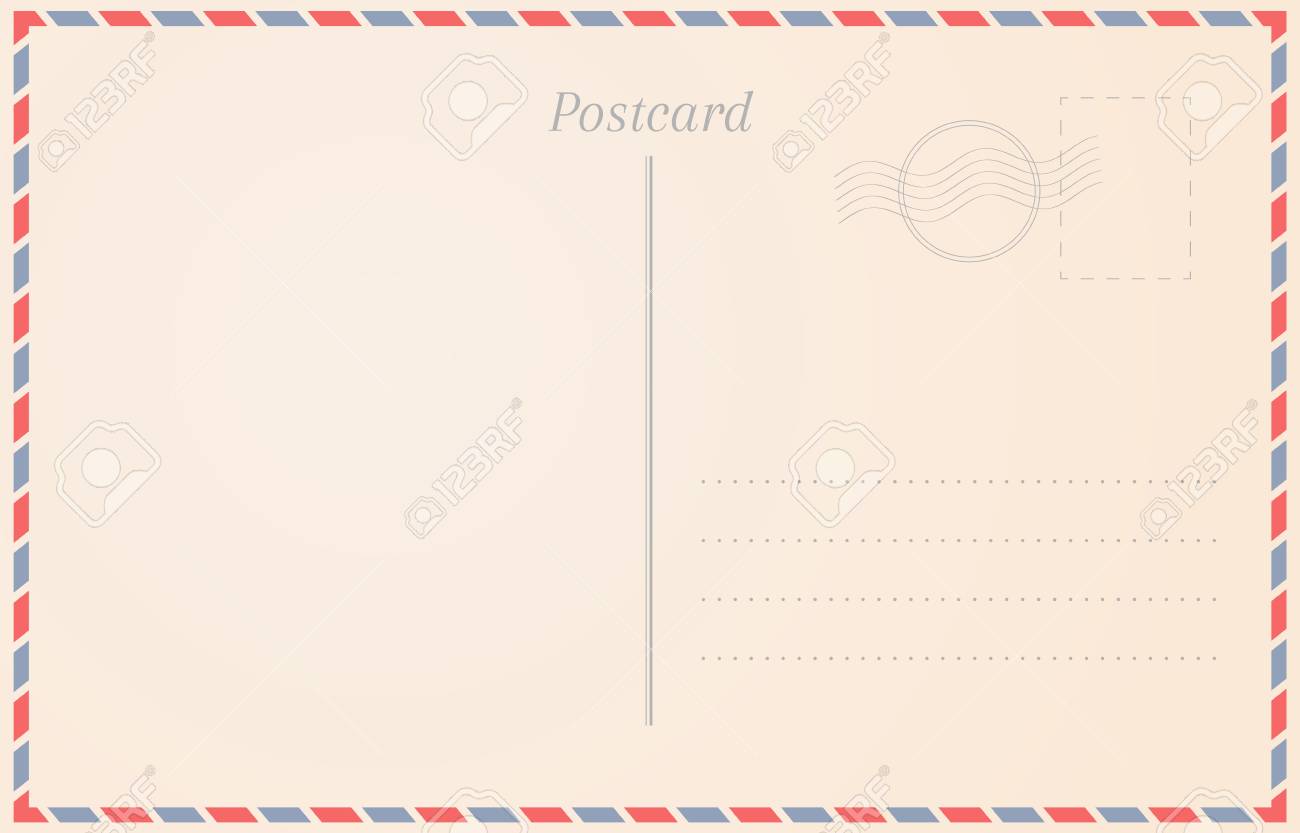 🔥 Free download Download premium vector of Stamped postcard frame with ...