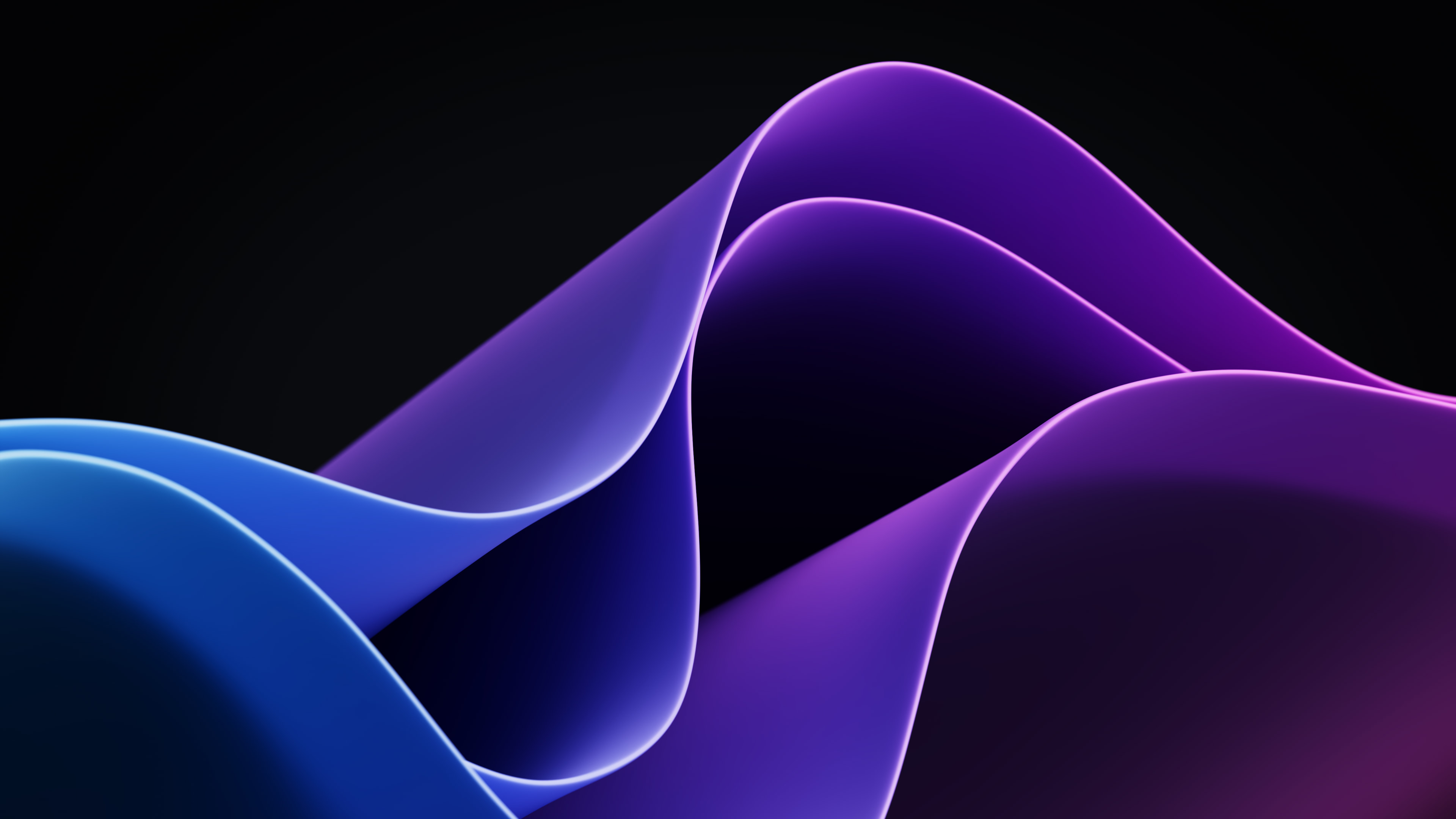 🔥 Free Download Windows Dark Purple Abstract Waves 4k Wallpaper by ...