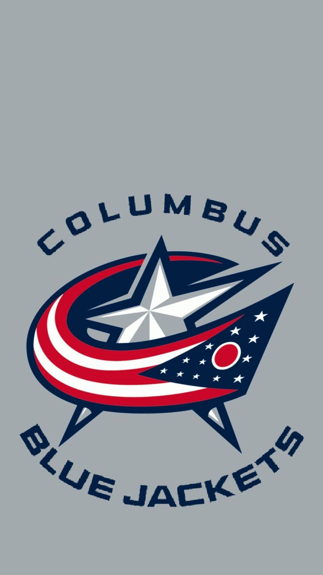 🔥 Free Download Columbus Blue Jackets On Gray Backdrop Wallpaper by ...