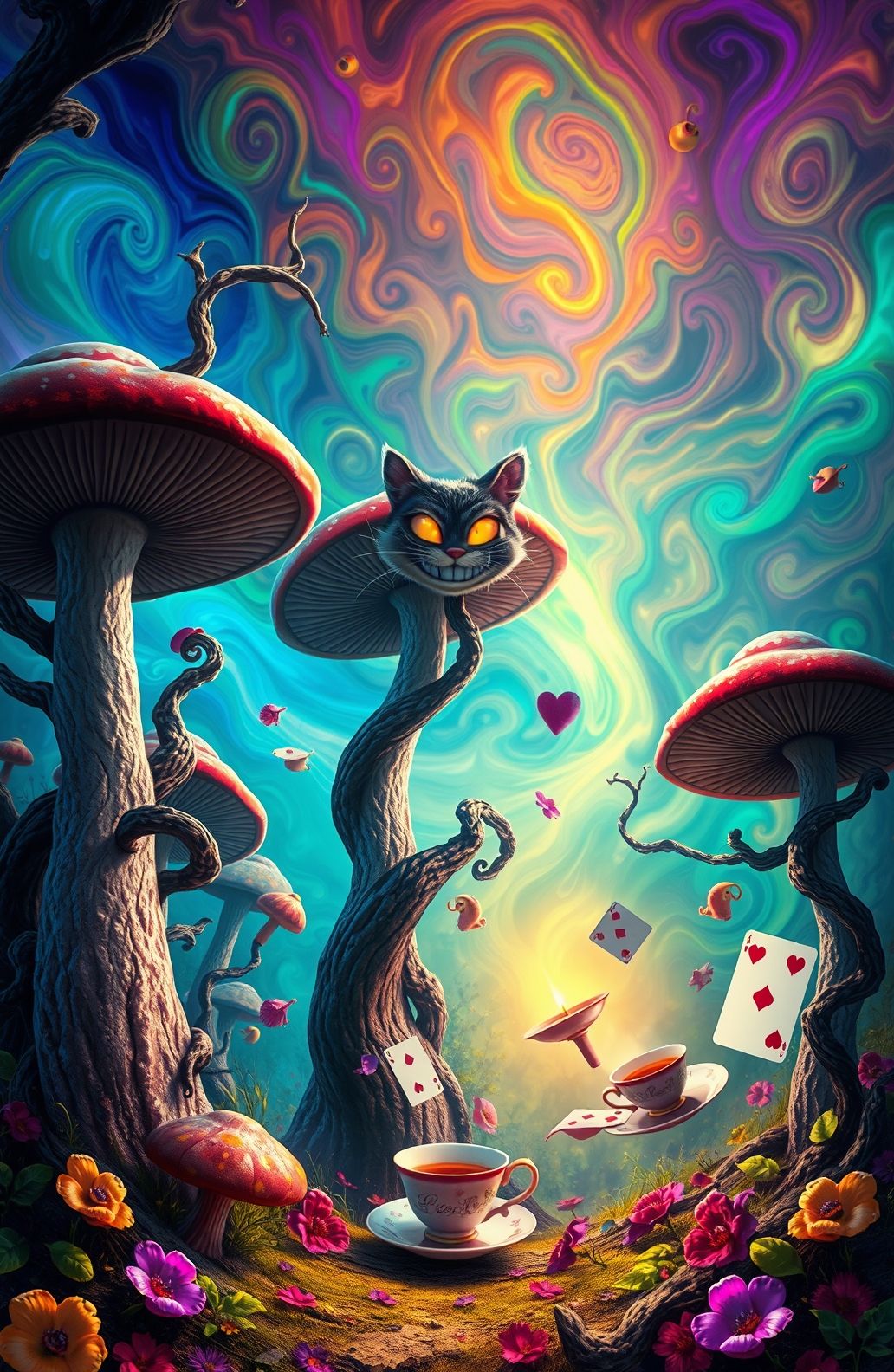 🔥 Free Download Trippy Alice In Wonderland Wallpaper by @normakidd ...