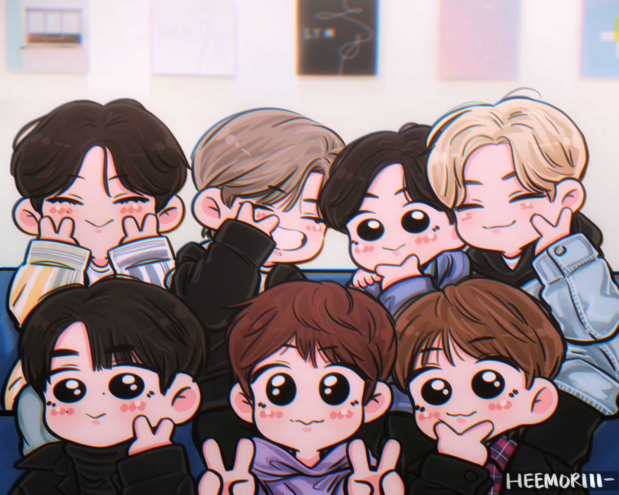 🔥 Free Download Bts Cartoon Wallpaper by @stevenk62 | WallpaperSafari