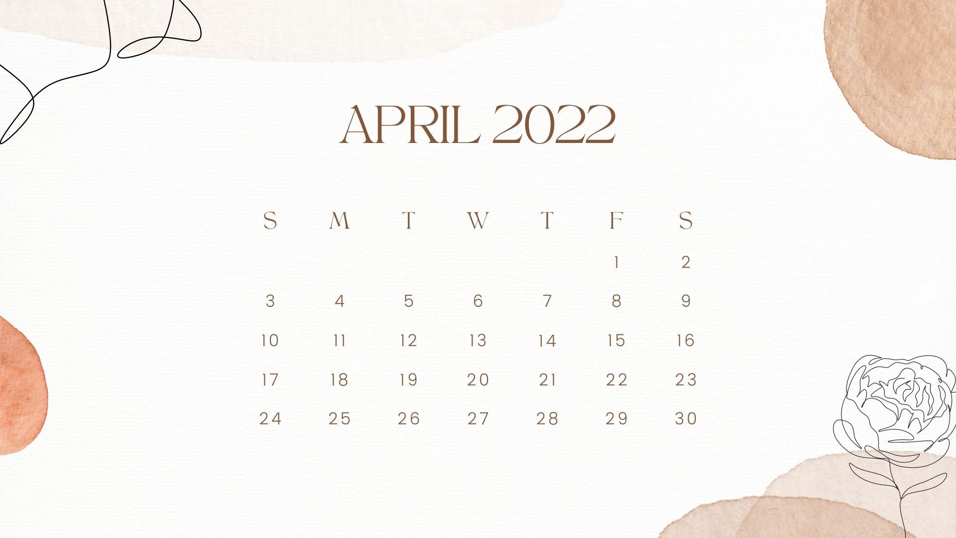 🔥 Free Download Cute Aesthetic April Calendars To Print Wallpaper by ...