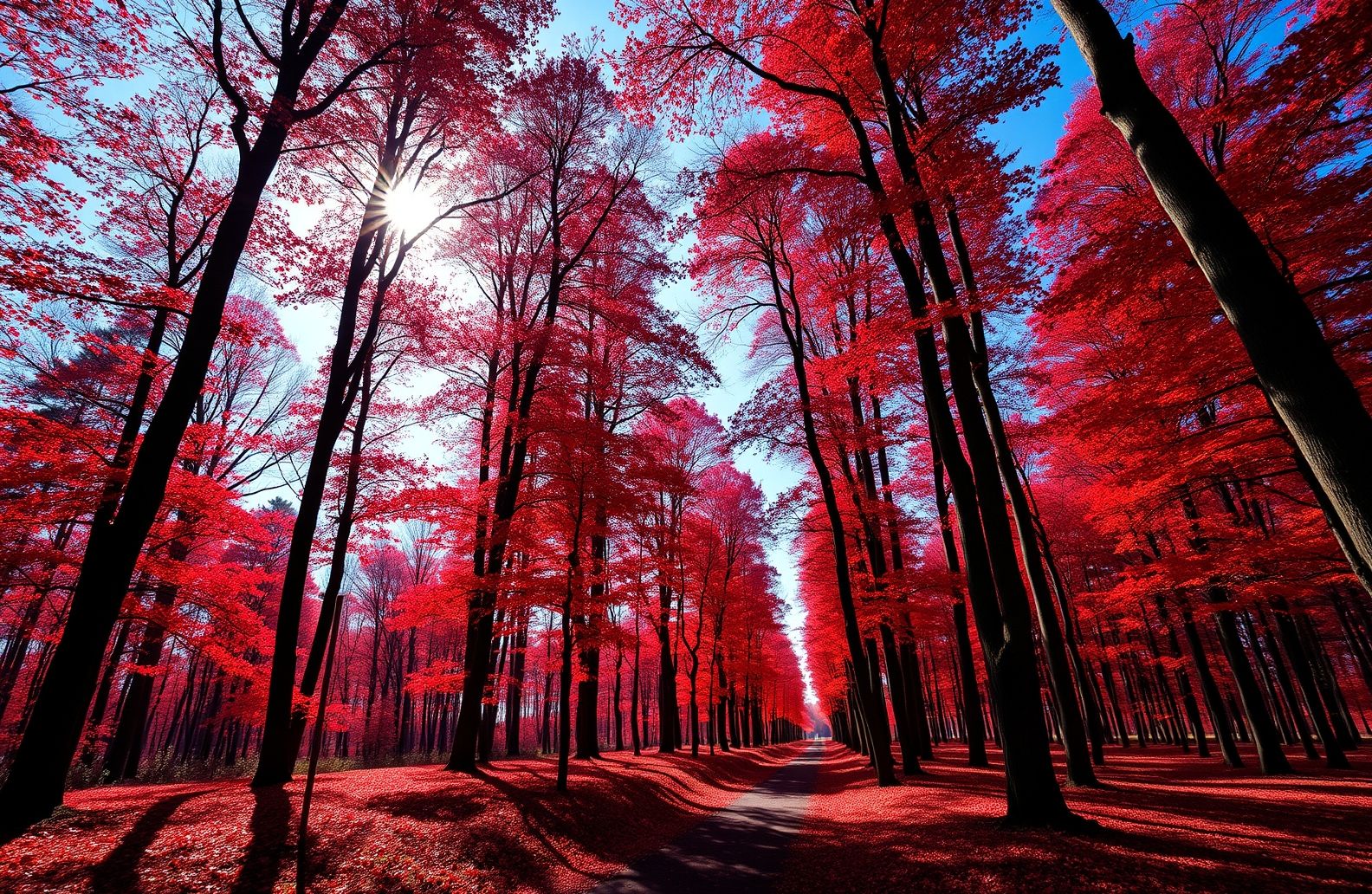 🔥 [50+] Red Forest Wallpapers | WallpaperSafari