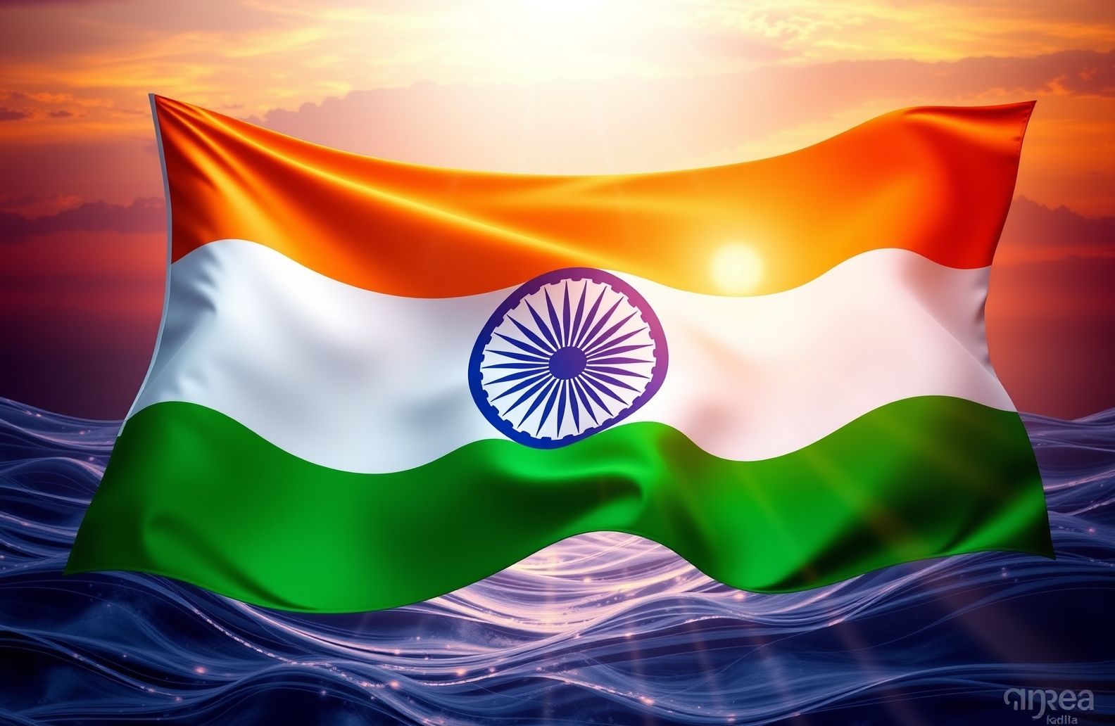 Indian Flag Animated Wallpaper 3d
