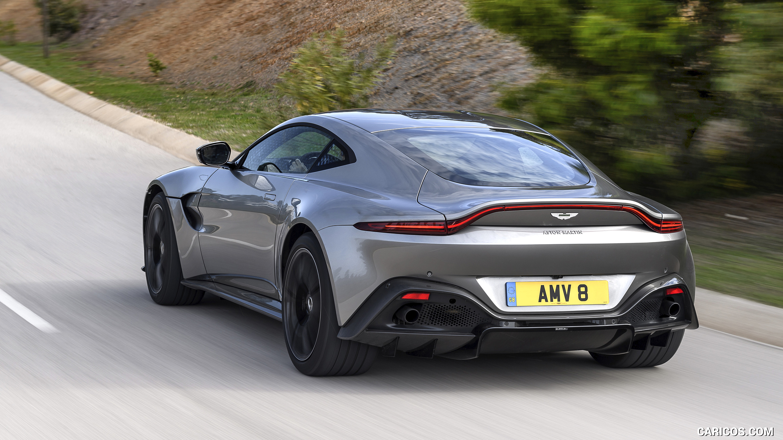 🔥 Free Download Aston Martin Vantage Tungsten Silver Rear Hd Wallpaper ...