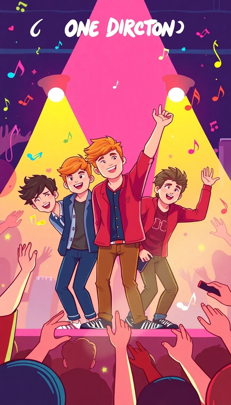 🔥 Free Download One Direction Cartoon Wallpaper by @lauras23 ...