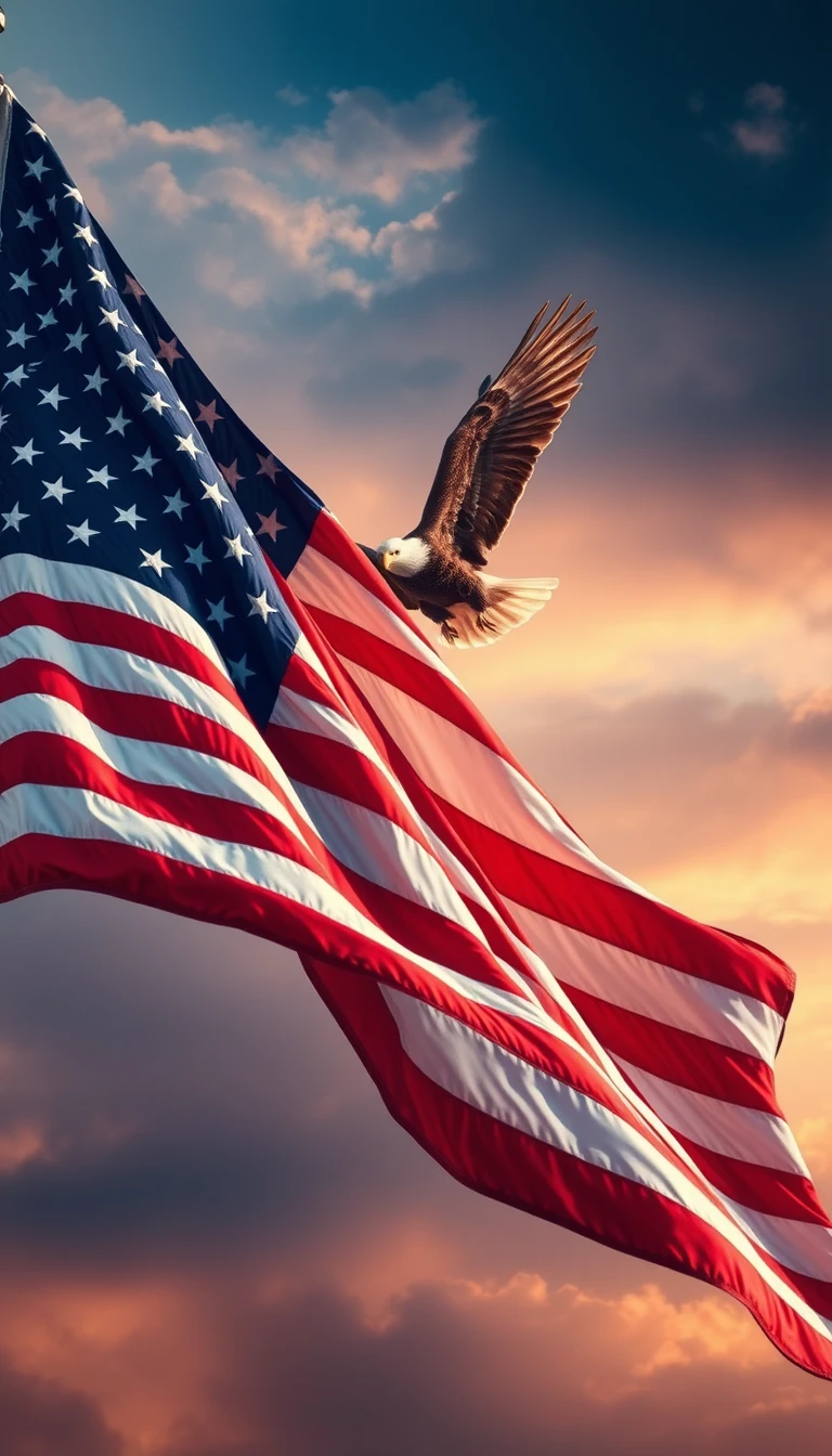 🔥 Free Download American Flag With Eagle Wallpaper by @edwinj | WallpaperSafari