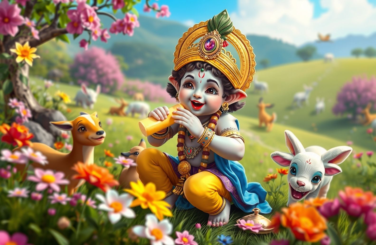🔥 Free Download Natkhat Krishna Hd Wallpaper by @marytorres | WallpaperSafari