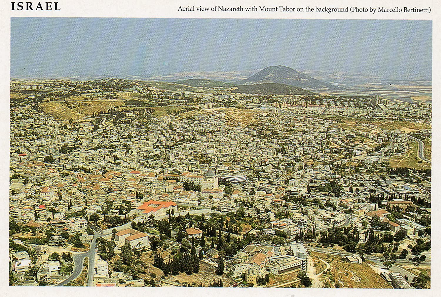 🔥 Free Download Amazon Post Card Israel Aerial Of Nazareth With Mount ...