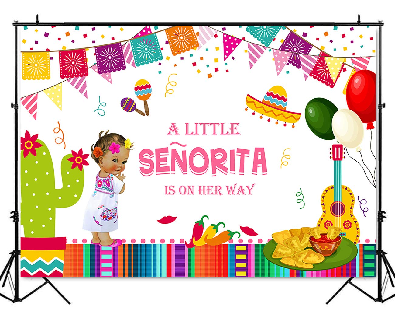 🔥 Free Download Amazon Mehofoto Mexican Fiesta Baby Shower Backdrop ...