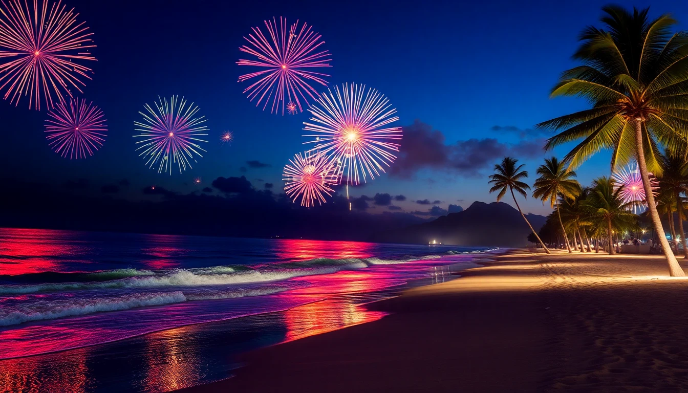 🔥 Free Download Fireworks Beach Wallpaper by @sandragarcia | WallpaperSafari