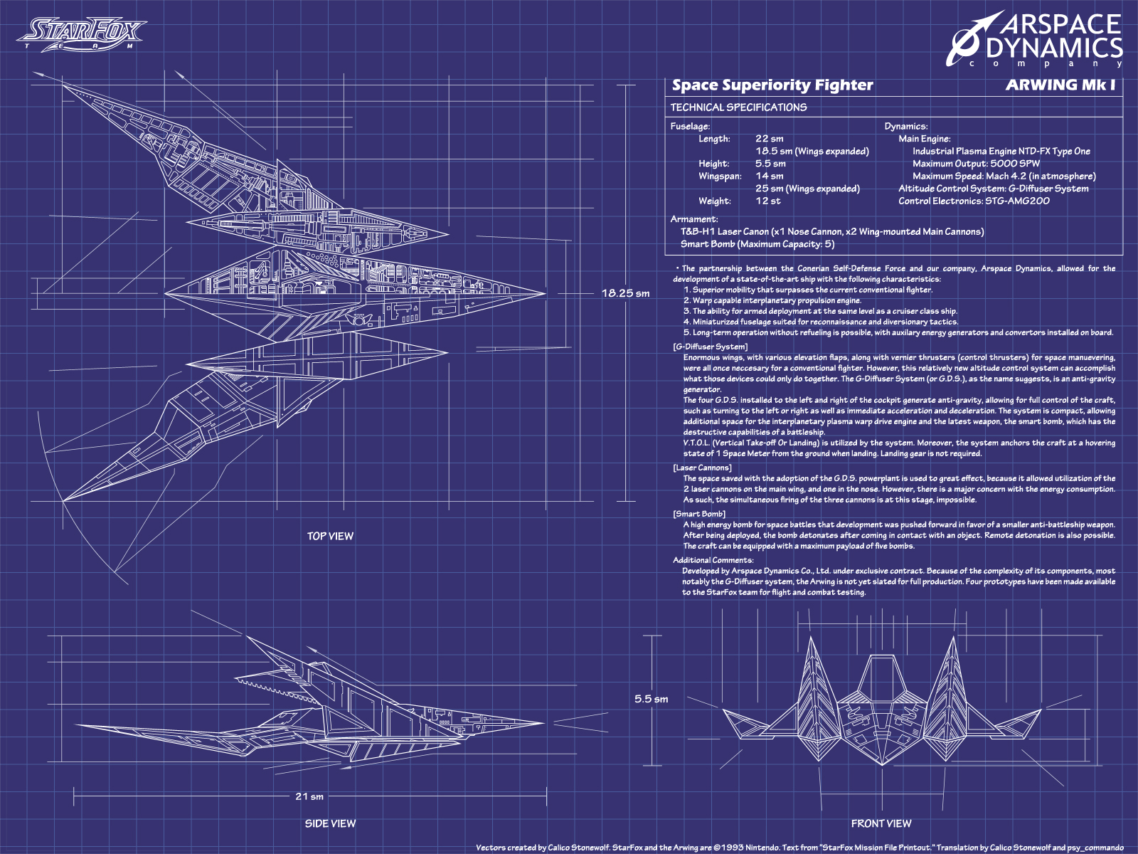 🔥 Free Download Starfox Arwing Mk Wp Revamp By Stonewolf Fur Affinity ...