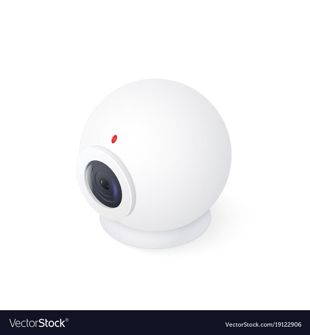 🔥 Free download Web cam isolated on white background isometric Vector ...