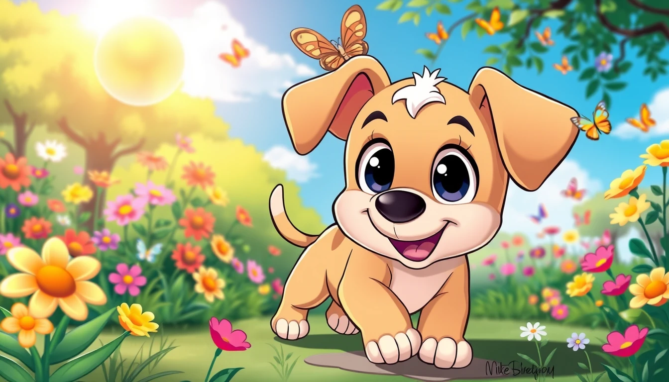 🔥 Download Cartoon Puppy Wallpaper by @bgibson38 | Cartoon Puppy ...