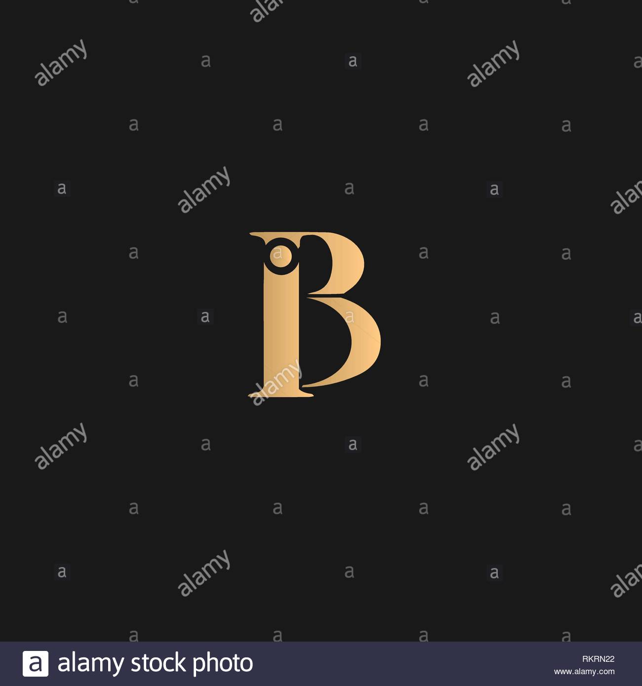 🔥 Free download IB BI logo Vector Golden yellow on black background ...