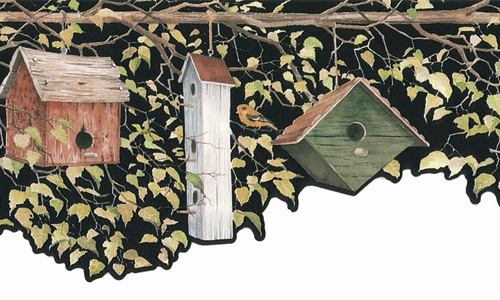 🔥 Free download Birdhouse Black Wallpaper Border Wallpaper Borders ...