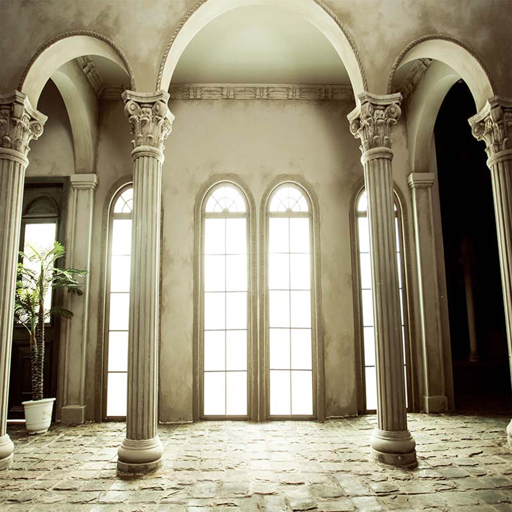 🔥 Free Download Solid Castle Pillar Vinyl Background Indoor For Wedding ...