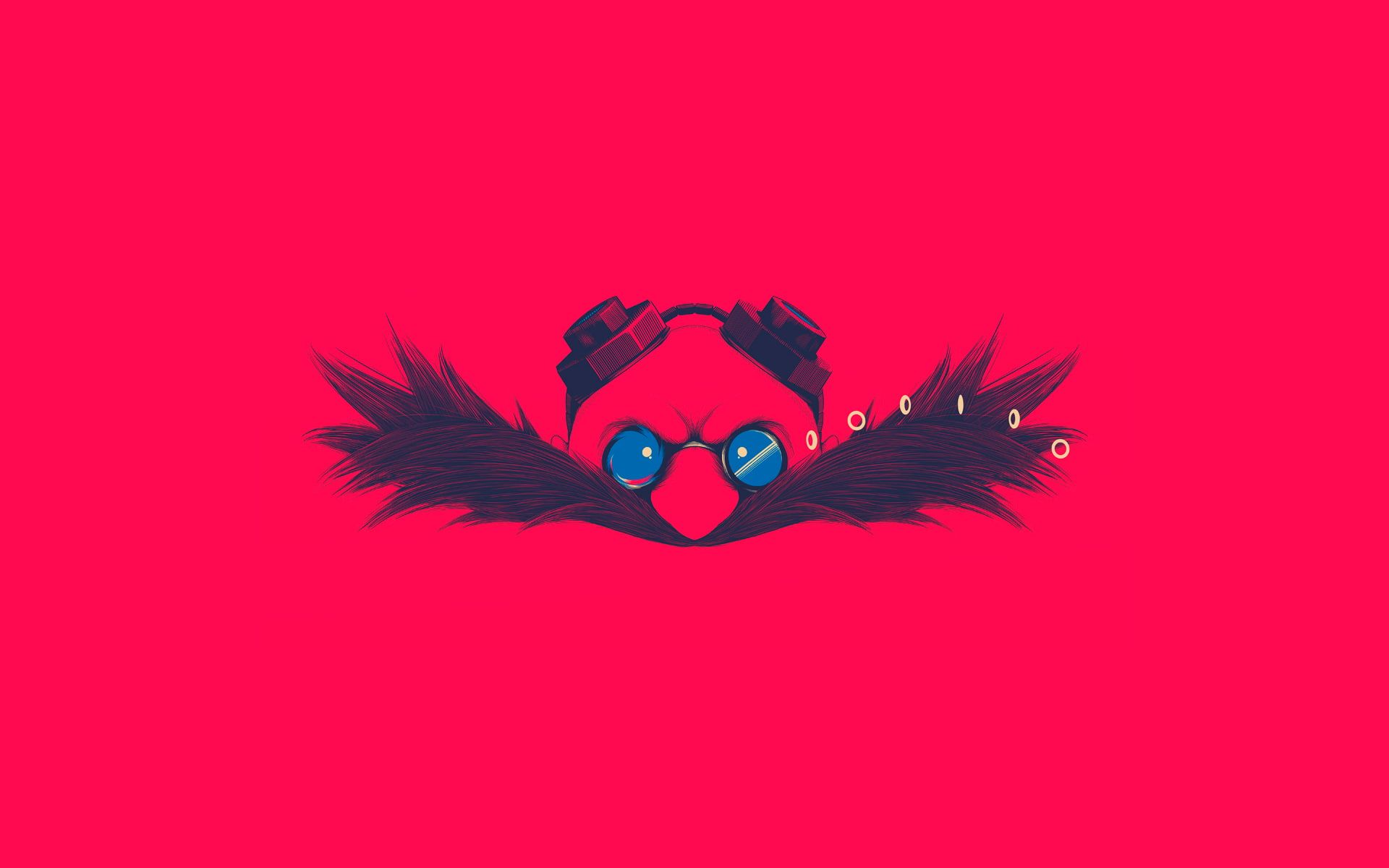 🔥 Free Download Digital Art Doctor Robotnik Dr Minimalism Red by ...