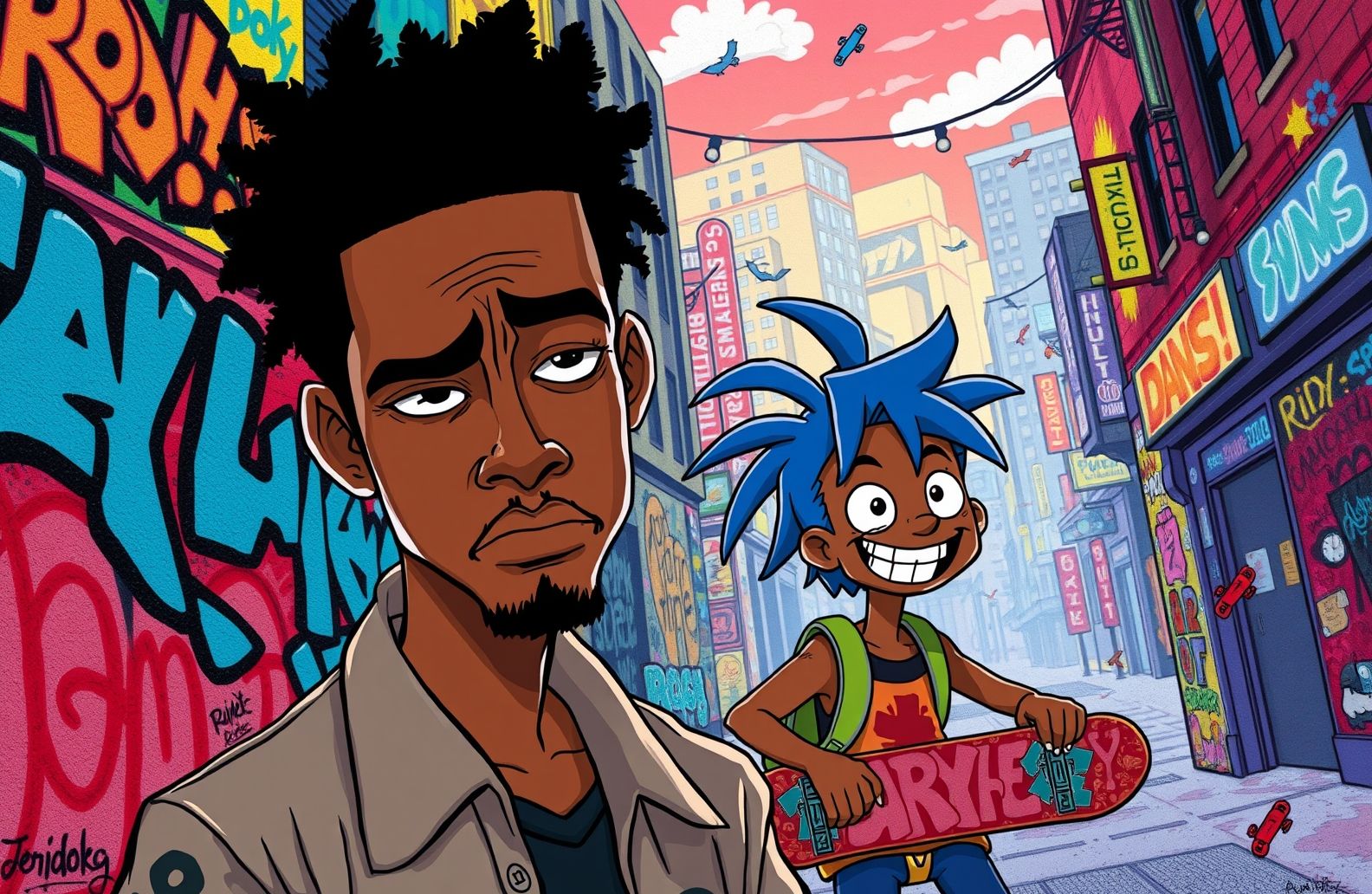 🔥 Free Download Boondocks Wallpaper Huey And Riley by @dbowman8 ...