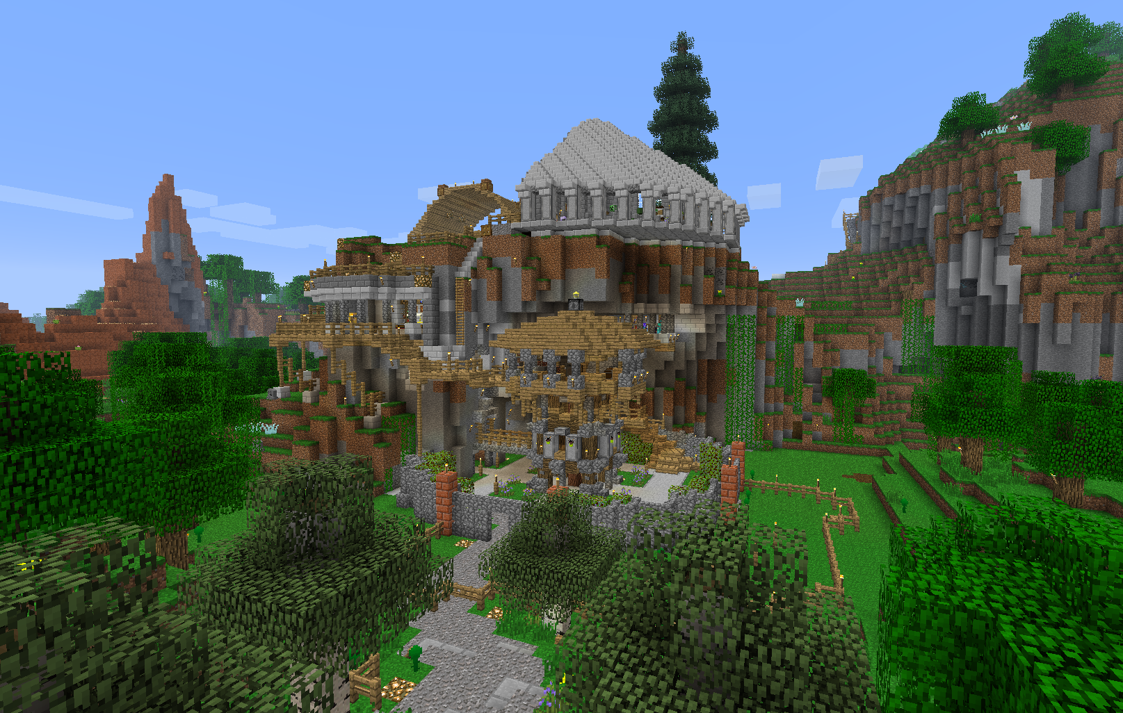 🔥 Free Download Base Created In Hexxit Minecraft House Styles Cathedral ...