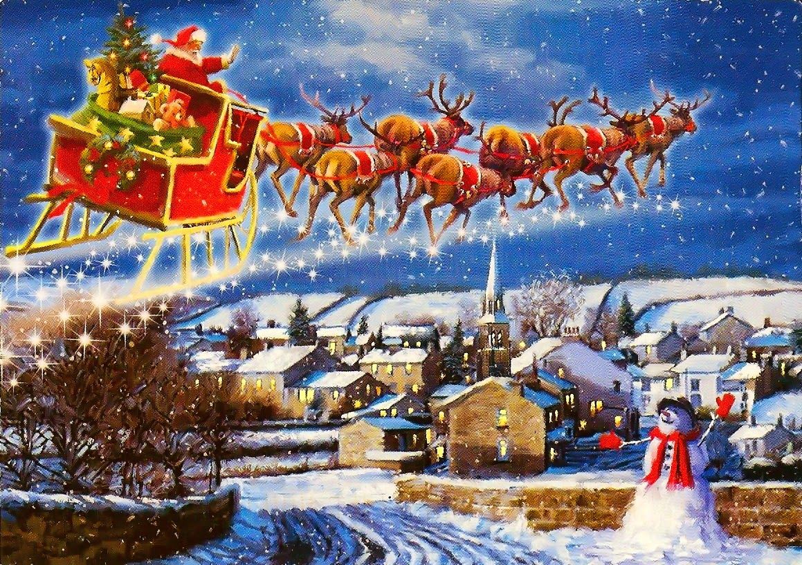 🔥 [40+] Santa Flying Wallpapers | WallpaperSafari