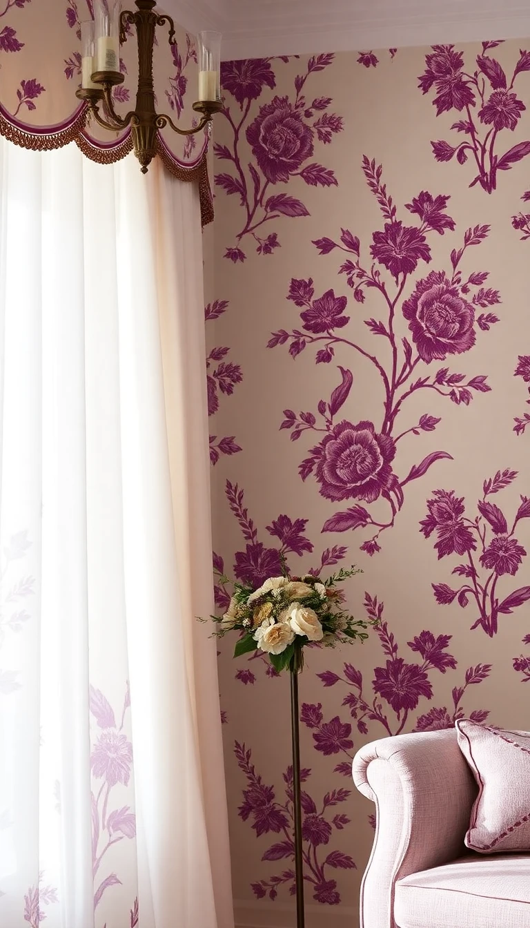 🔥 [50+] Purple Toile Wallpapers | WallpaperSafari