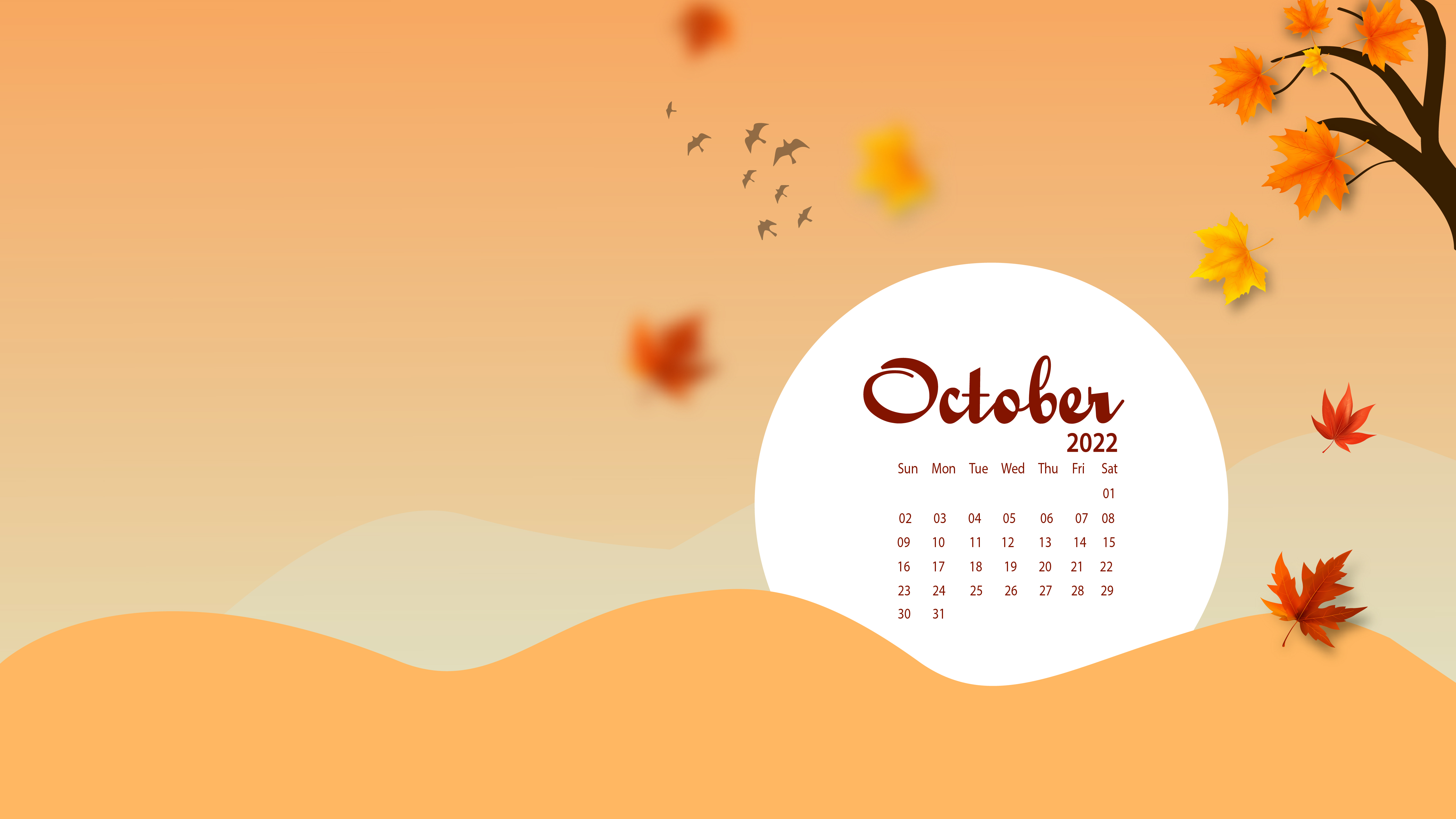 🔥 Free Download October Desktop Wallpaper Calendar by @annebarrera ...