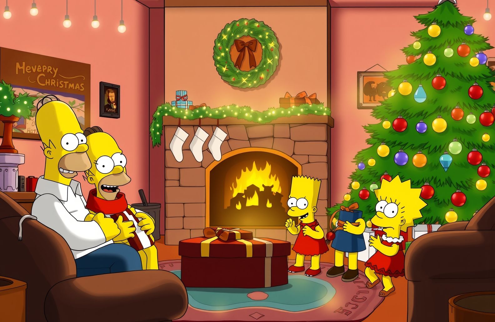 🔥 Free Download Simpsons Christmas Wallpaper by @cathyv89 | WallpaperSafari