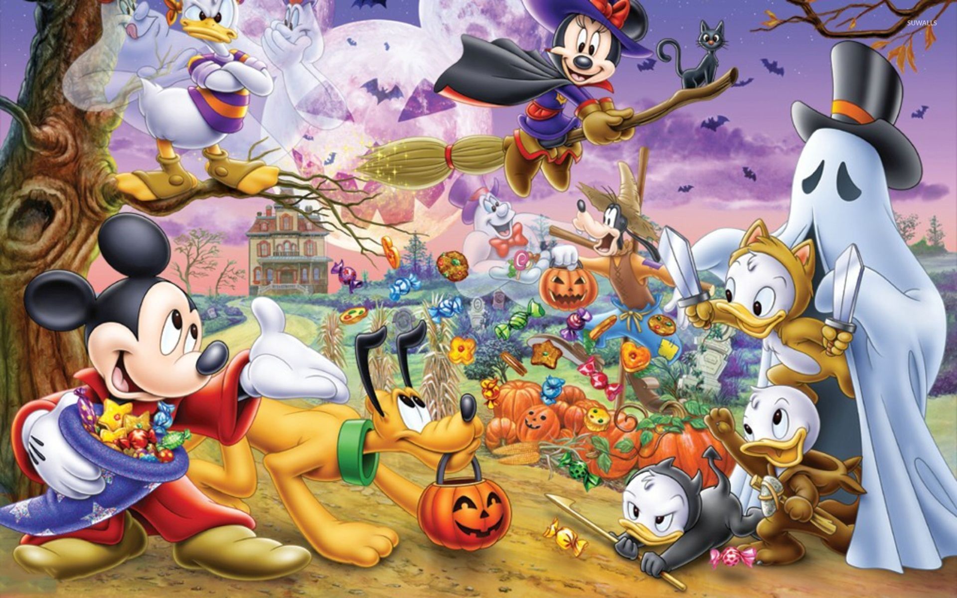 🔥 [50+] Disney Halloween Wallpapers | WallpaperSafari